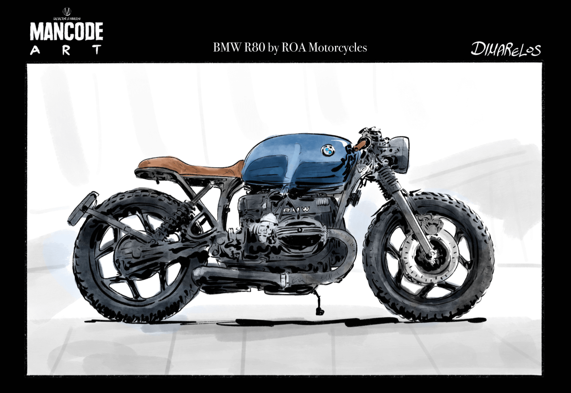 MANCODE Art | BMW R80 by ROA Motorcycles | MANCODE STYLE
