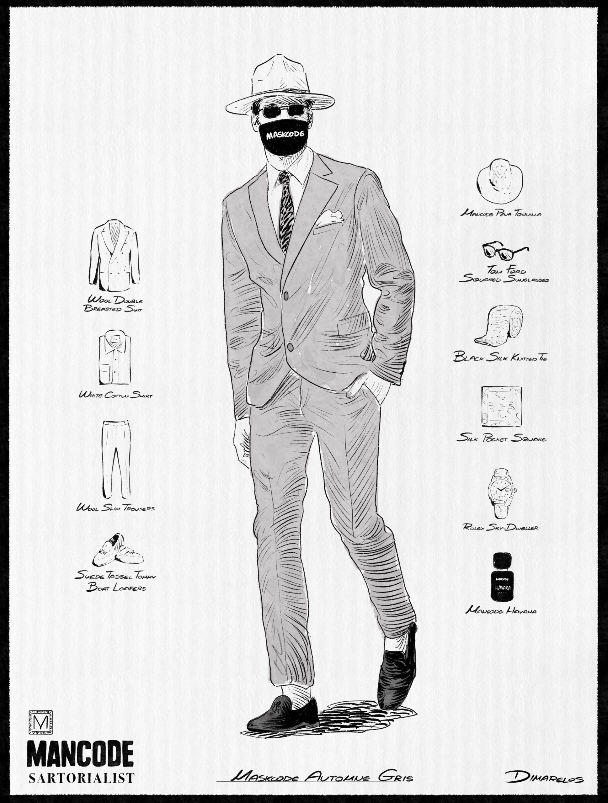 MANCODE Style | Maskcode Automne Gris | MANCODE STYLE