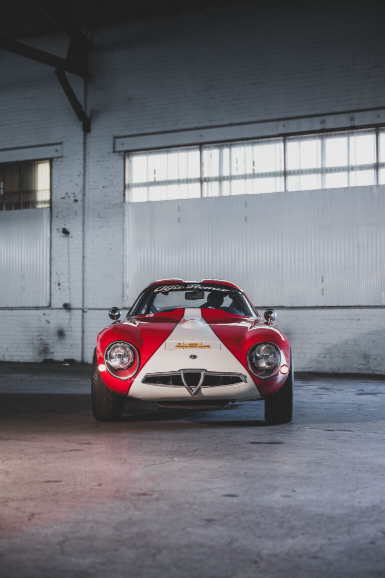 Timeless Velocity: The 1964 Alfa Romeo Giulia TZ1 ‘Double Bubble’ | MANCODE STYLE